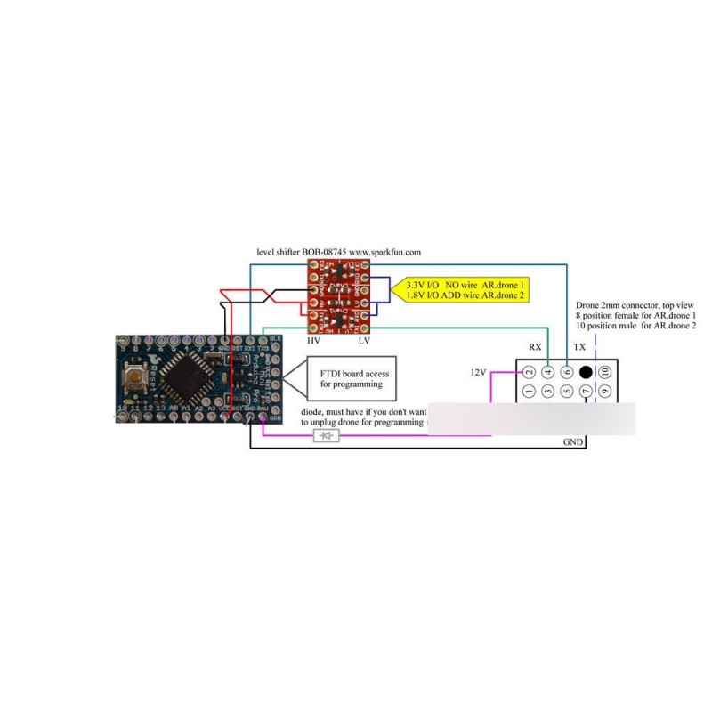 Két csatorna IIC I2C Logic Level konverter modul Két csatorna IIC I2C Logic Level konverter modul